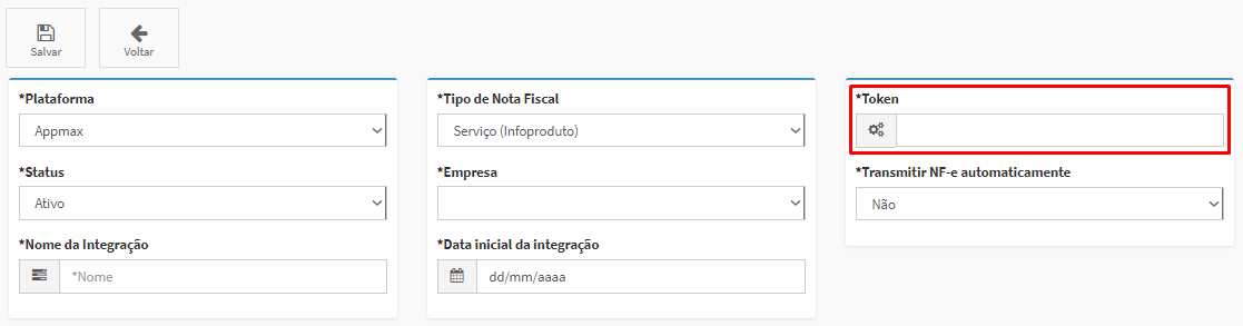 Integração AppMax - Base de Conhecimento | Notazz