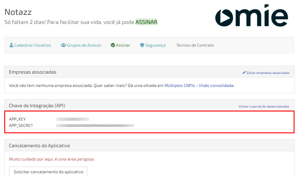 Integração Omie - Base de Conhecimento | Notazz