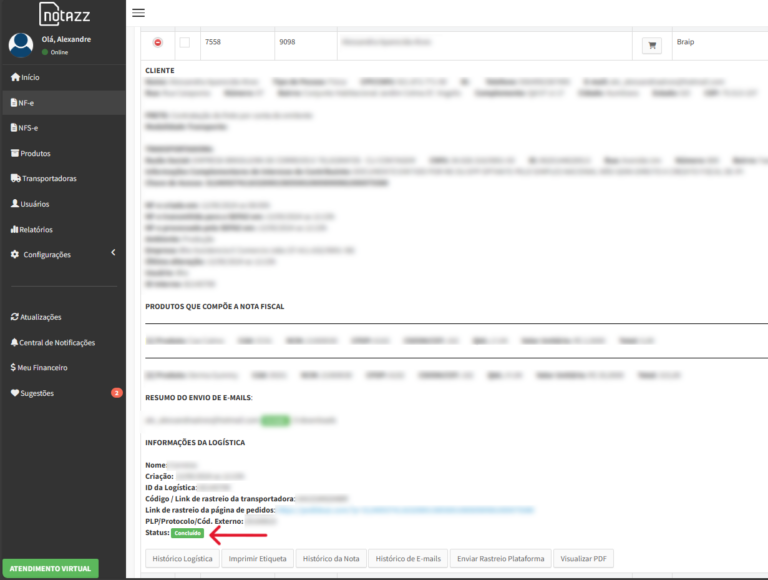 O que significa cada status de logística - Base de Conhecimento | Notazz